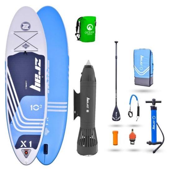 Pack Aquajet Zray & SUP X-Rider X1 10'2" - ZRAY - Stand up paddle - Adulte - Bleu - Cdiscount Sport