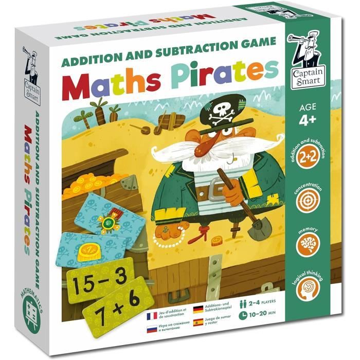 Jeu éducatif pour Enfants Pirates mathématiques Comptage Chiffres ...