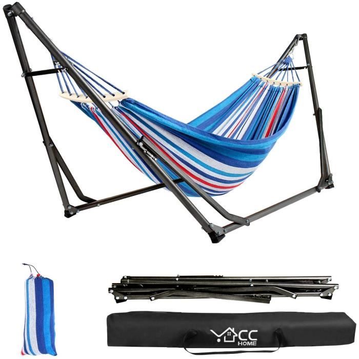 Hamac en Toile Pliable et réglable à Trois Voies avec Sac de Transport ...