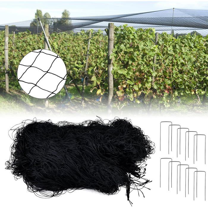 Filet Protection Oiseaux, 5m x 15m Filet Anti Oiseaux, Filet Voliere, Filet Poulailler, Filet ...