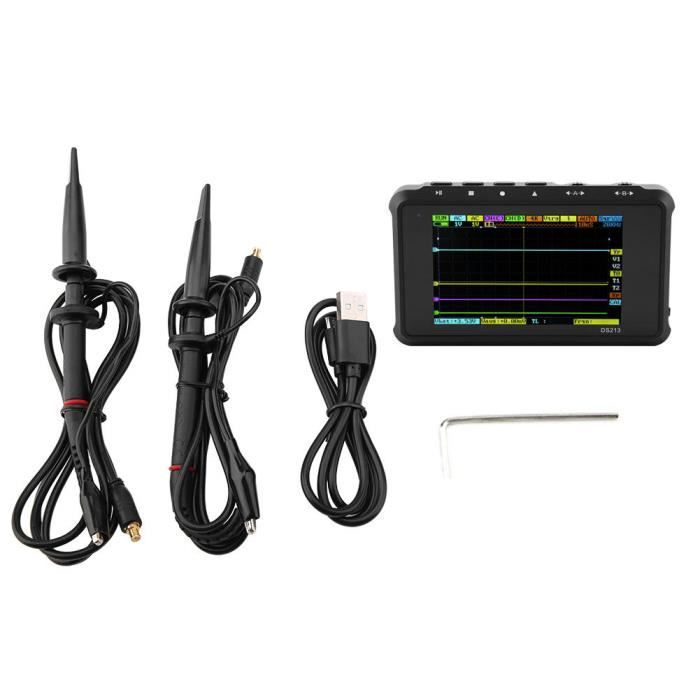 Oscilloscope à 4 canaux, oscilloscope numérique de taille compacte ...