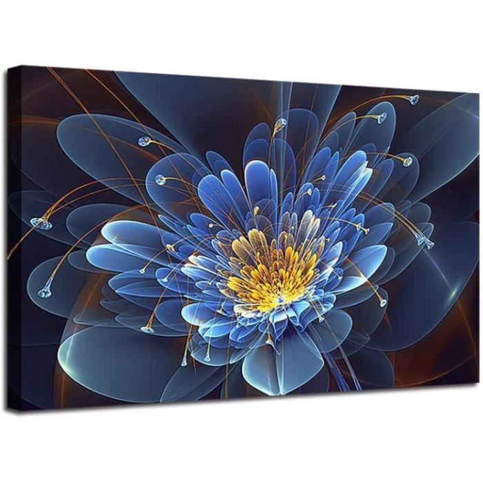 Kit De Broderie Diamant 5D Fleur Blanche Abstraite Point De Croix ...