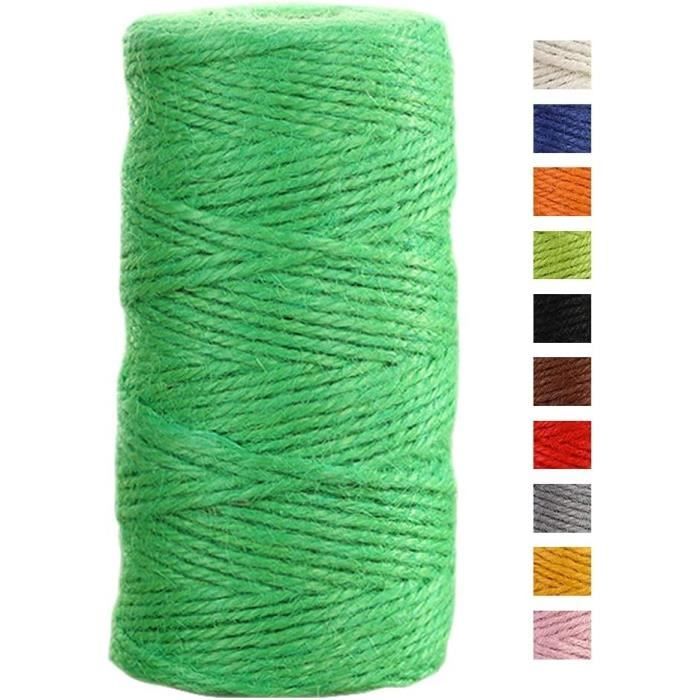 Ficelle Jute 2Mm X 100M Ficelle De Jardin Cordelette Jute Corde Naturel Chanvre Ficelles De ...