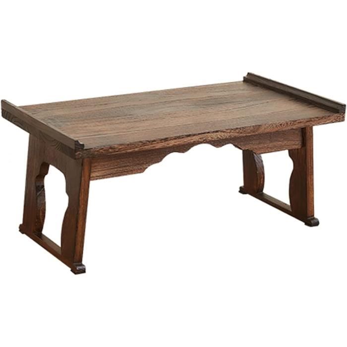 De Style Japonais En Bois Massif Pliable Baie Vitrée Petite Table Lit ...