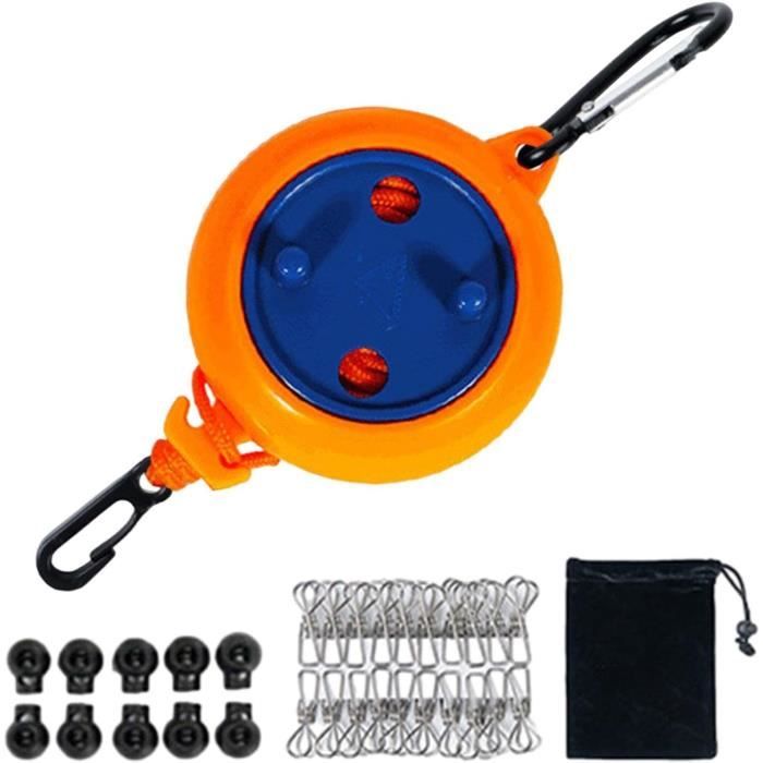 Corde À Linge Rétractable,Corde À Linge De Voyage De 10 M-32,8 Pieds ...