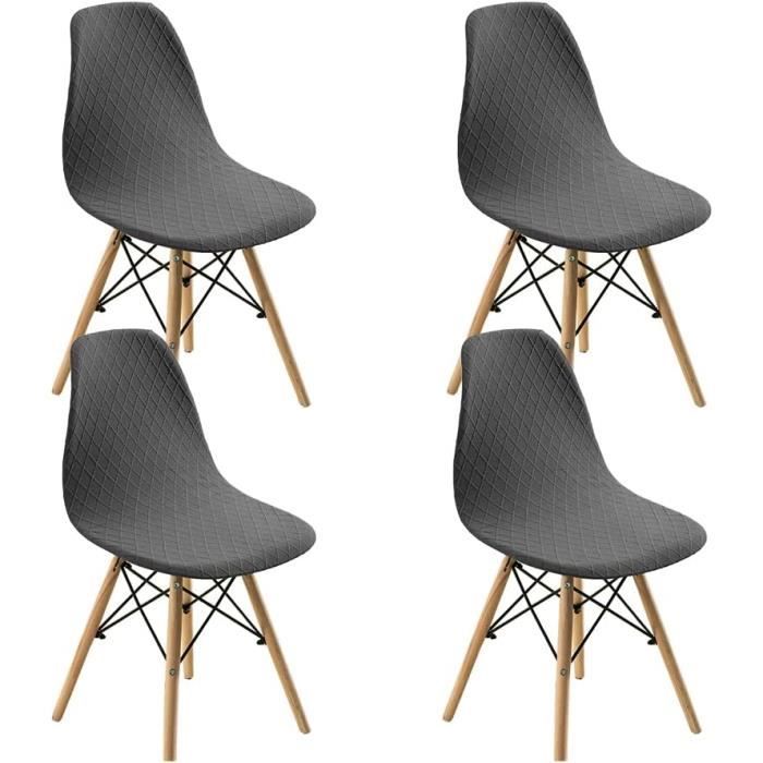 Lot de 4 Housse de Chaise Scandinaves de Salle à Manger Extensible ...