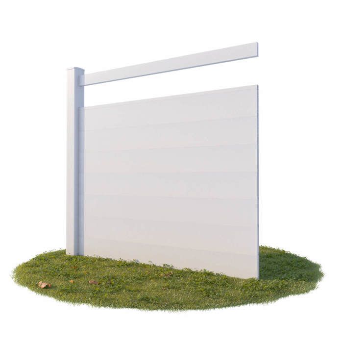 Module clôture PRO 180 cm - 1 Lisse + 7 Soubassements - Cdiscount Jardin