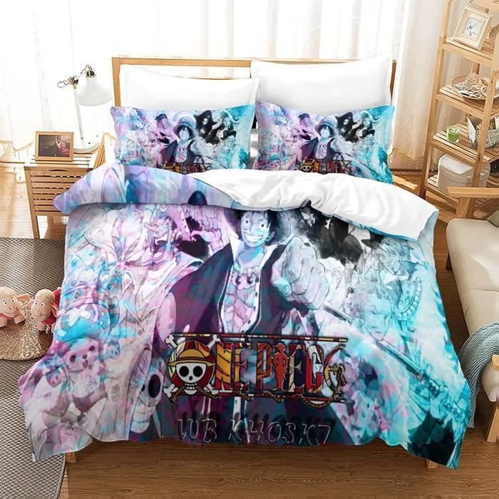 Parure de lit One Piece Luffy - Housse de couette 140x200cm ...