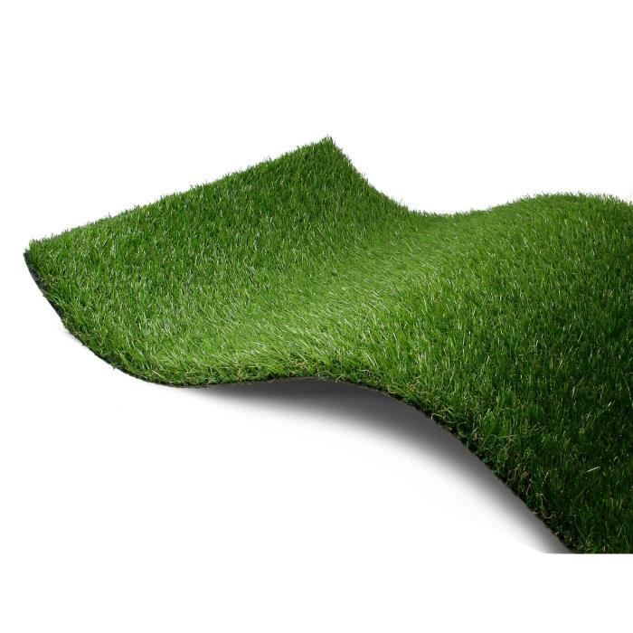 Gazon Artificiel pour Balcon WOODLAND - 2,00m x 4,00m - Gazon Synthétique au mètre pour votre ...