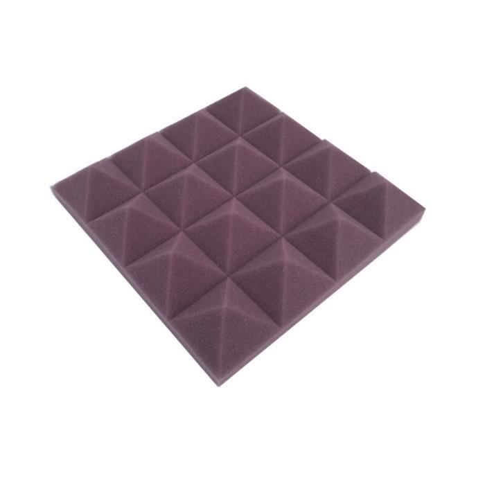 Mousse acoustique insonorisante noire, 24 pièces, 25x25x5CM, 16 ...