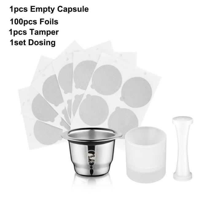 Capsules de café réutilisables pour Nespresso, filtre en acier ...