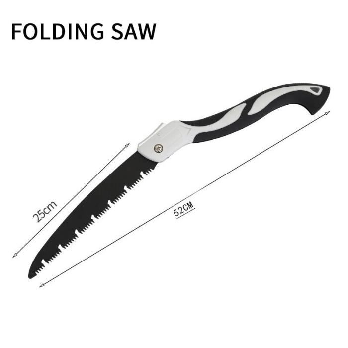 Sécateur à Crémaillère,Lame de scie pliante multifonctionnelle,outils de coupe pour le travail ...