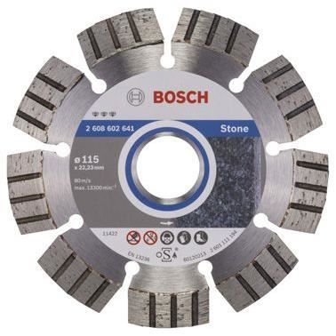 Disque à tronçonner diamanté - BOSCH - Best for Stone - 115 mm ...