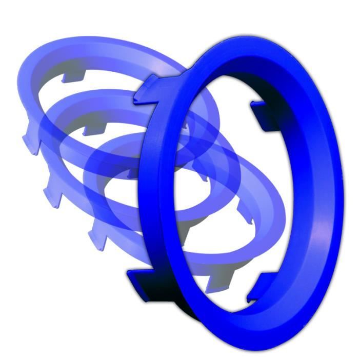 Lot de 4 bagues de centrage de roue 60.1mm x 73.1mm - Z61 - Cdiscount Auto