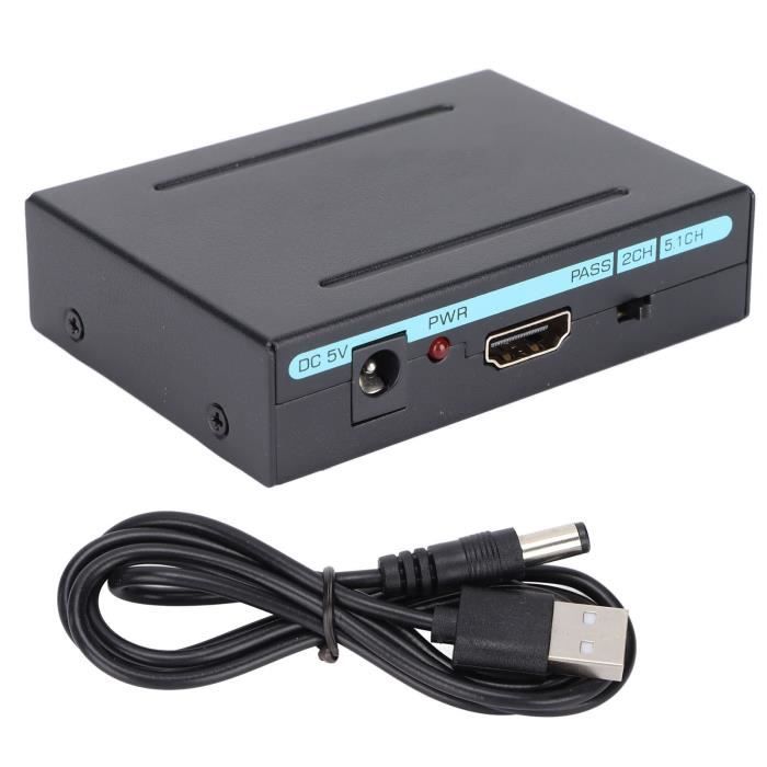 HURRISE séparateur audio 4K Extracteur audio Interface multimédia HD ...