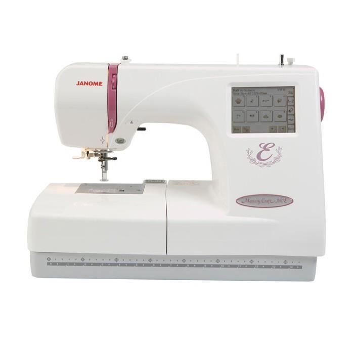Machine à broder JANOME MC350E - Garantie 5 ans - Cdiscount Electroménager