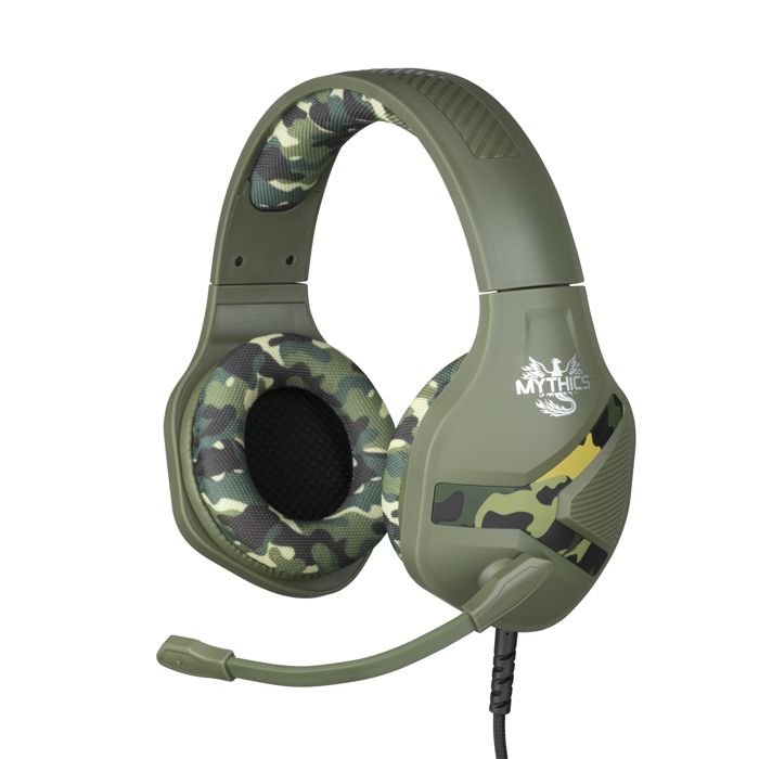 Casque-Micro Gaming - KONIX - Mythics Nemesis - Camouflage - 40 mm ...