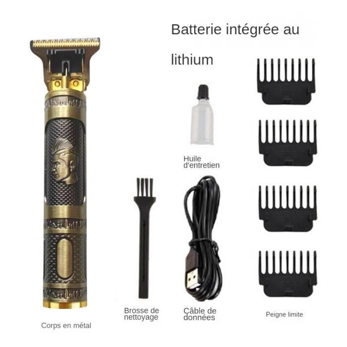 Tondeuse Cheveux Hommes pour homme avec chargement USB, Tondeuse Barbe Electriques ...