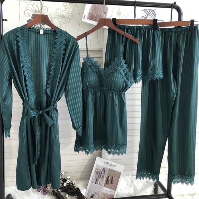 Pyjama Flanelle Femme Robe De Mari e FR22WL3 Green a Cdiscount