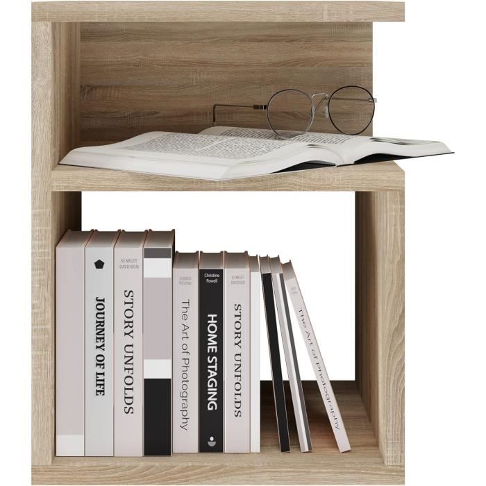 Tini Table de Chevet avec Dimensions : 30 cm de Profondeur, 30 cm de ...