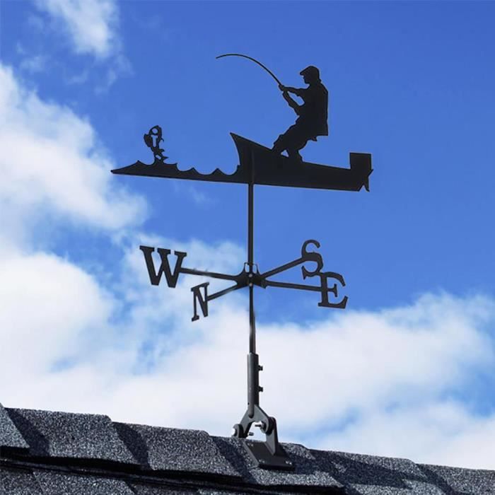 Girouette - SURENHAP - Acier inoxydable - Durable - Décorative - 50x35 ...