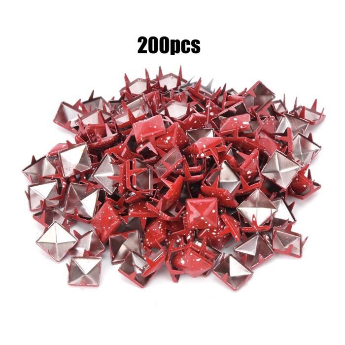 TMISHION goujon de rivet 200 pièces Rivets carrés en métal élégant ...