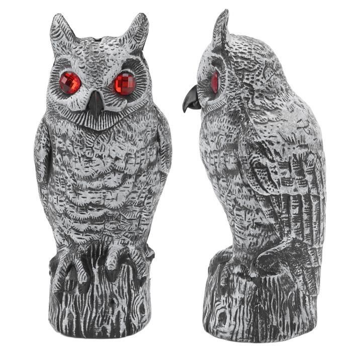 Répulsif Pigeon Effaroucheur d'oiseaux Forme d'Hibou Anti-Oiseaux ...