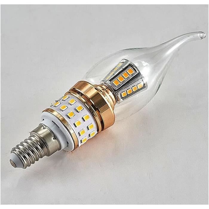 Ampoules À Filament Led E14 Pas Dimmable 10W (Équivalent 90W) 900Lm ...