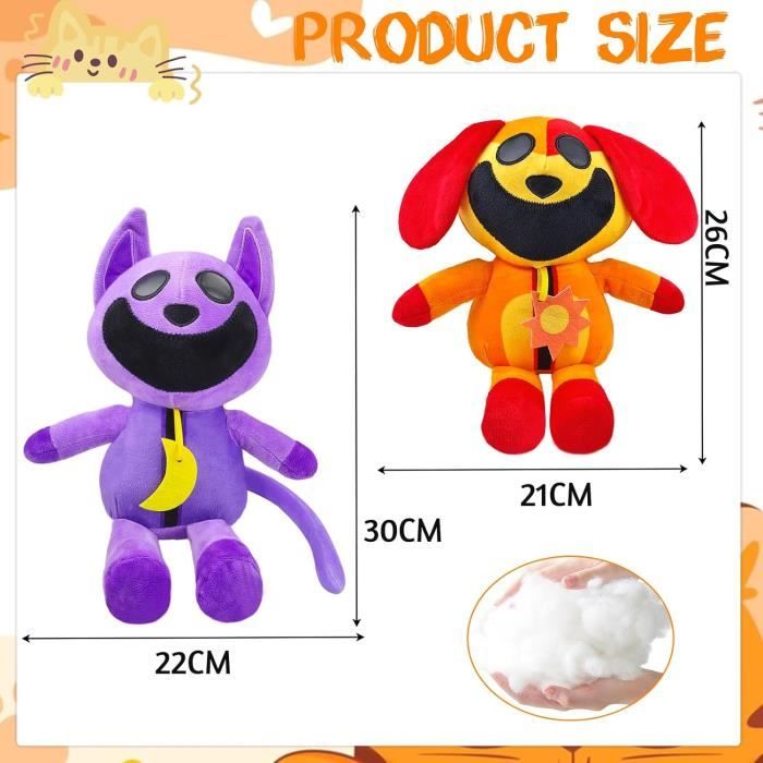 2 Pièces Smiling Critters Plush Toy, Peluche De Smiling Critters ...