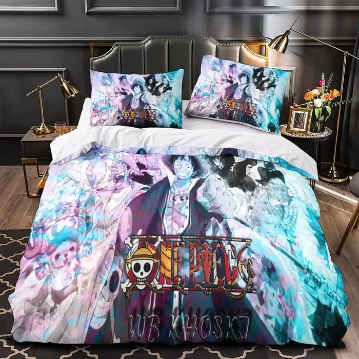 Parure de lit One Piece Luffy - Housse de couette 140x200cm ...