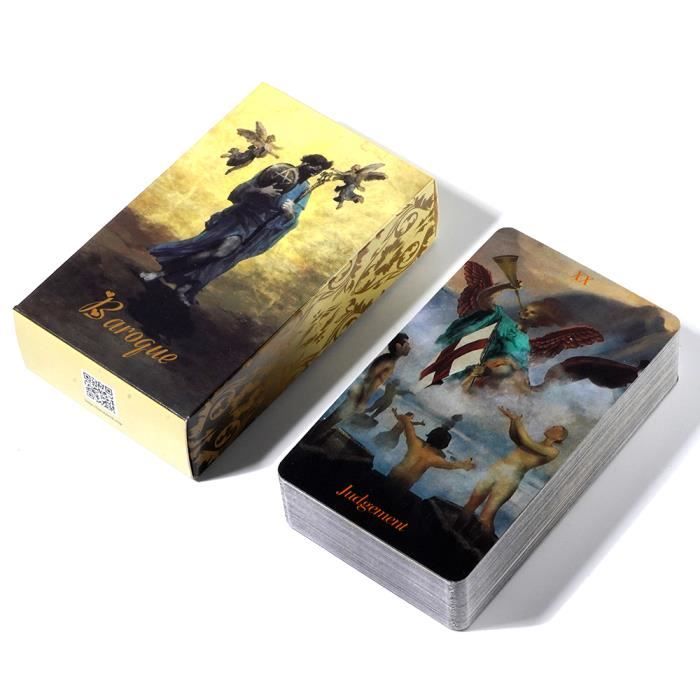 Bleu - 78 cartes de tarot baroque avec guide PDF inspiré du baroque ...