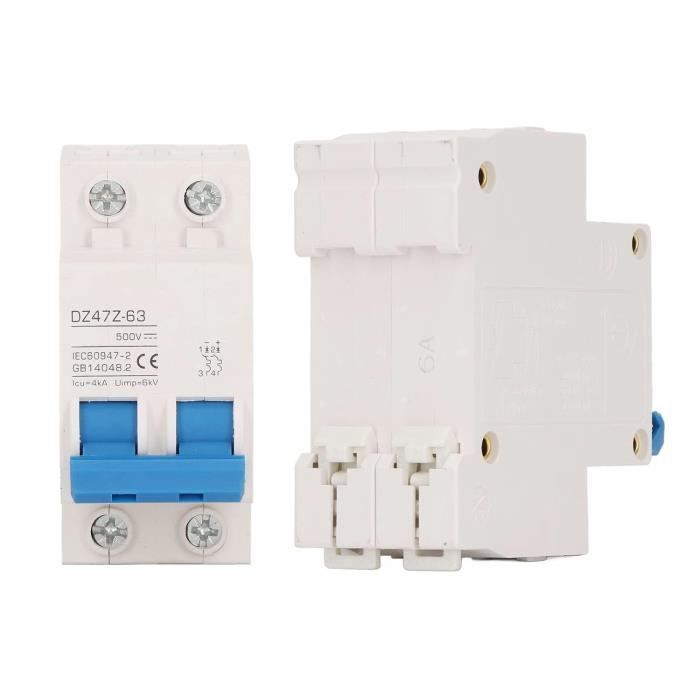 Disjoncteur Miniature Dc 2P 500V Mini Disjoncteur Domestique Pour Système Solaire Pv ...