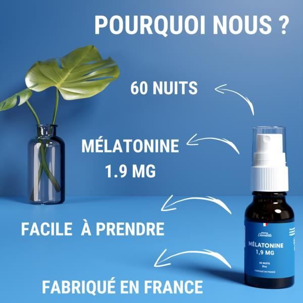 MÉLATONINE 1,9MG SPRAY | Endormissement, Sommeil, Jetlag | Complement ...