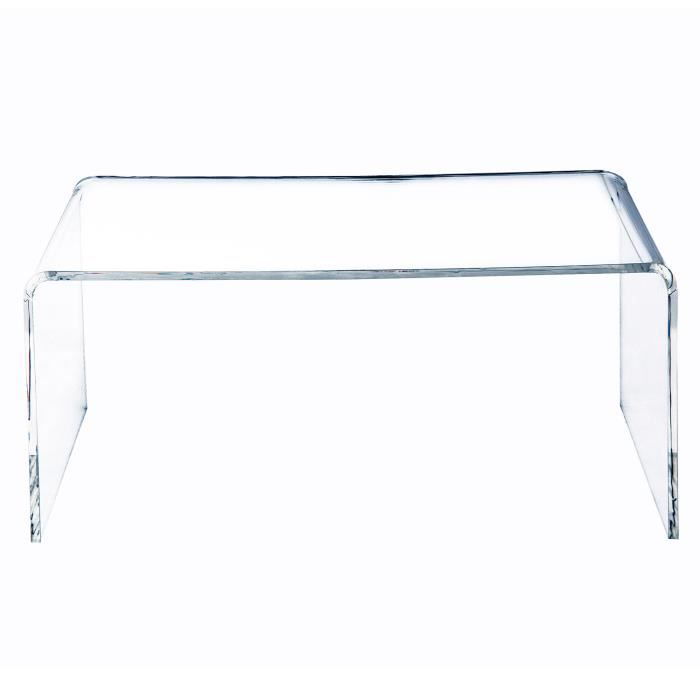 Table basse verre acrylique transparent 52 - Cdiscount Maison