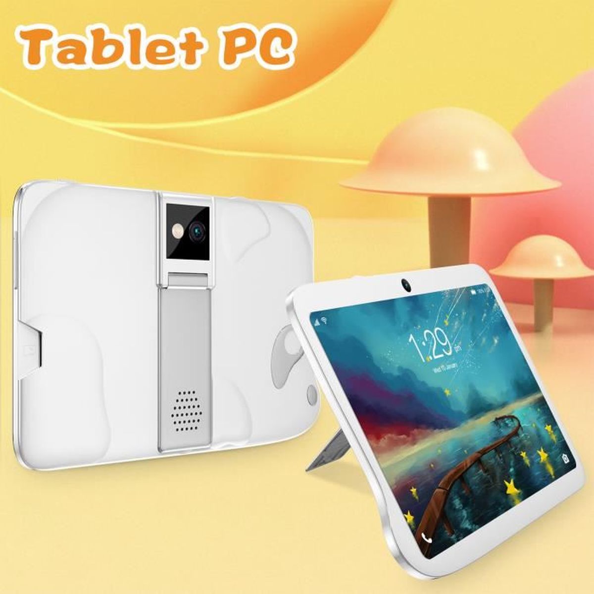 LAM-Tablette intelligente pour enfants 7" avec double écran 2.4G/5G ...