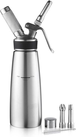 Siphon Chantilly Syphon Inox 500Ml Cream Whipper L'Acier Inoxydable ...