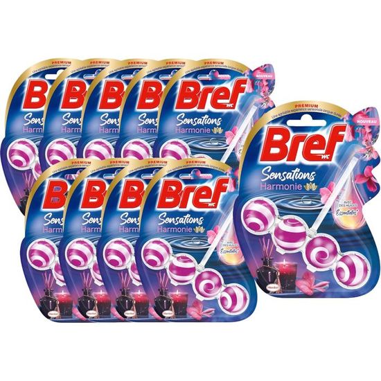Bref WC - Lot de 10 Bloc WC Sensation d'Harmonie - Huiles Essentielles ...