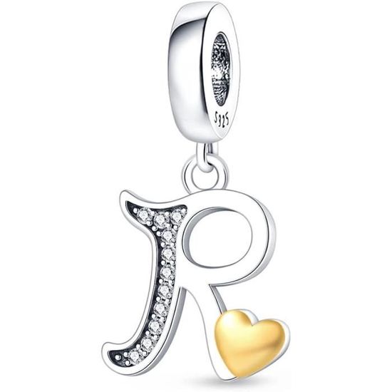 Lettre De L'Alphabet Initiales A-Z Breloques Adaptées Aux Bracelets ...