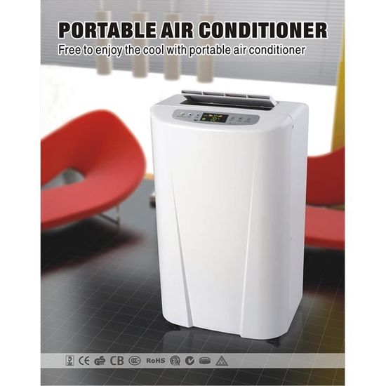 KLAISER 14000 Btu-4100W ENERGY AGX140 Ultra Puissant Climatiseur Mobile ...