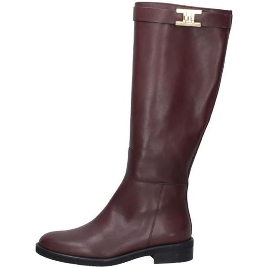 MARYLU Bottes Femme Marron Cuir EZ768 Marron - Cdiscount Chaussures