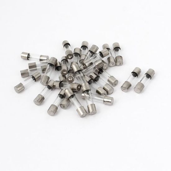 SOURCING MAP 30Pcs 250V 2.5A F2.5AL Rapide Fusion Verre Tube Fusibles 5mm x 20mm - Cdiscount ...