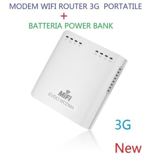 Wireless Mini Modem Wifi Router 3g Portatile Con Batteria Supporta Sim ...