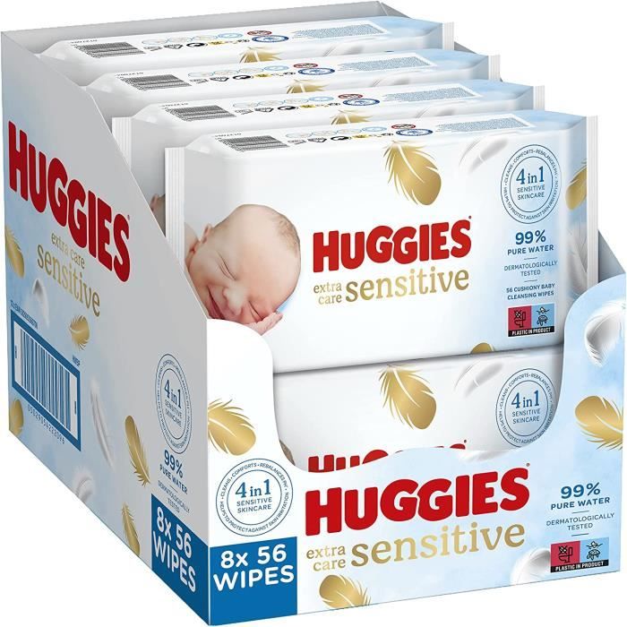 Huggies, Lingettes bébé, Pour tout le corps, Utilisables dès la ...