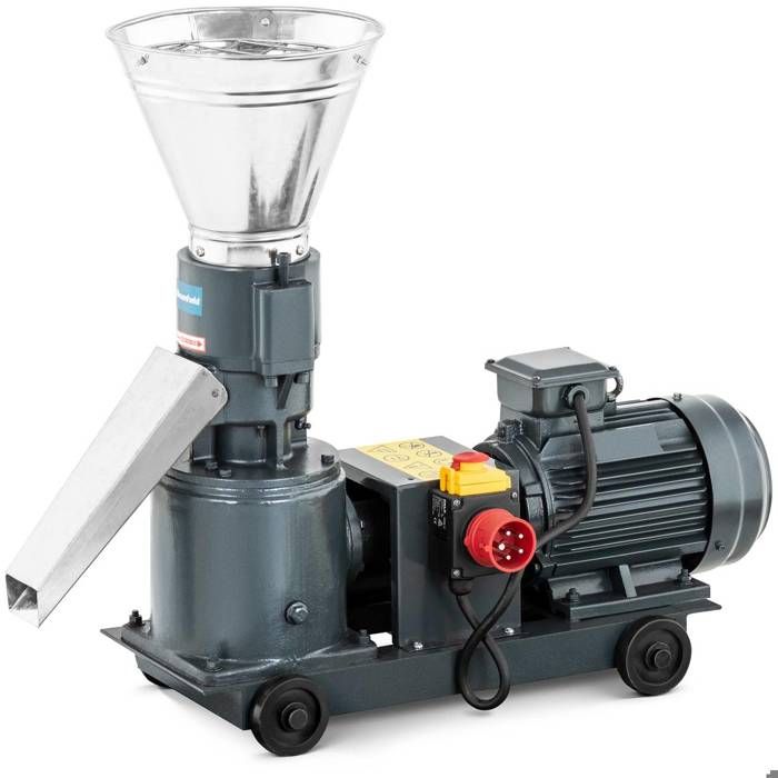 Presse à Pellets Machine À Granuler Granulateur Électrique Mobile Roues ...