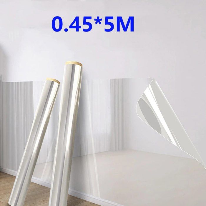 Film de protection électrostatique transparent,1.2m x 10m,papier peint ...