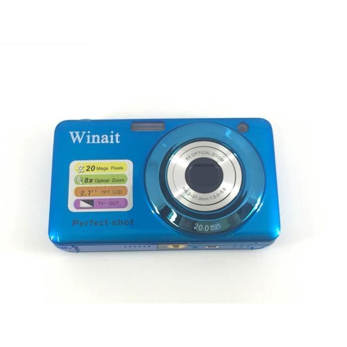 Norme bleue-Appareil Photo numérique Compact 20MP, 480 SD, vidéo, Zoom ...