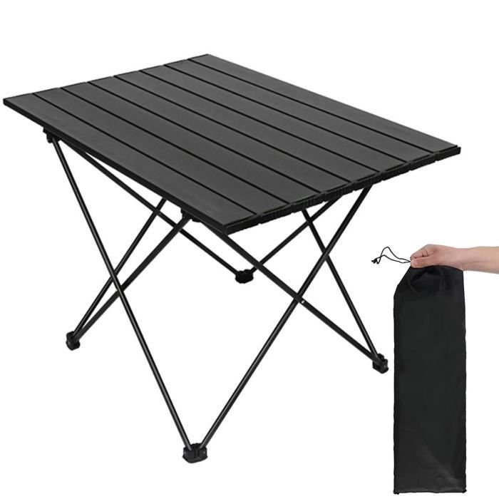 AMOUNE Table de Camping Portable,Table de Plage Pliante en Aluminium ...
