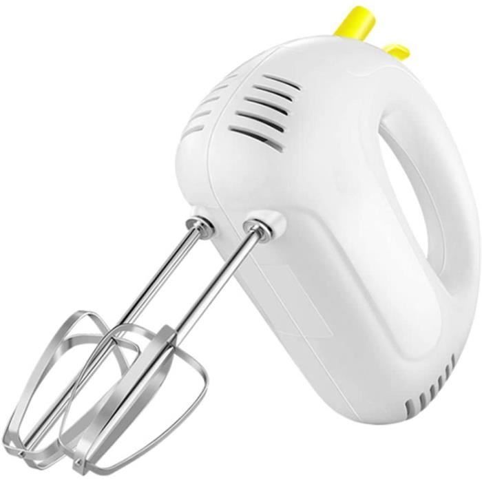 Mixeur Main,Batteur à Main Électrique, Fouet Portable à 5 Vitesses de ...
