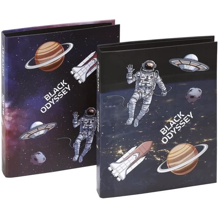 Classeurs rigides A4 en carton 4 anneaux - Black Odyssey - Cdiscount ...