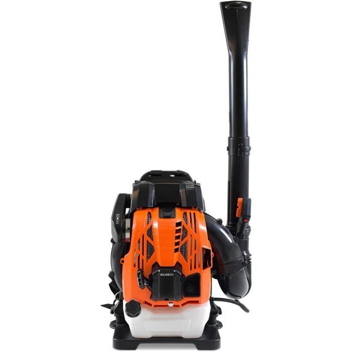 BOUDECH Souffleur a dos 4 temps 75,6 cc 2,5 kW professionnel dossier ergonomique avec bretelles ...